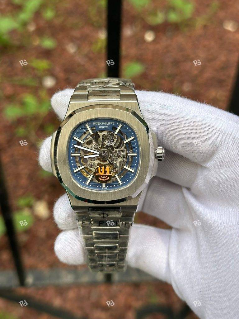 PATEK Philippe Nautilus Skeleton Mavi Kadran Erkek Saati